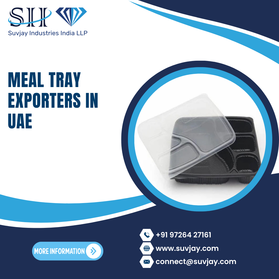 Meal Tray Exporters in UAE, Disposable Food Tray in UAE