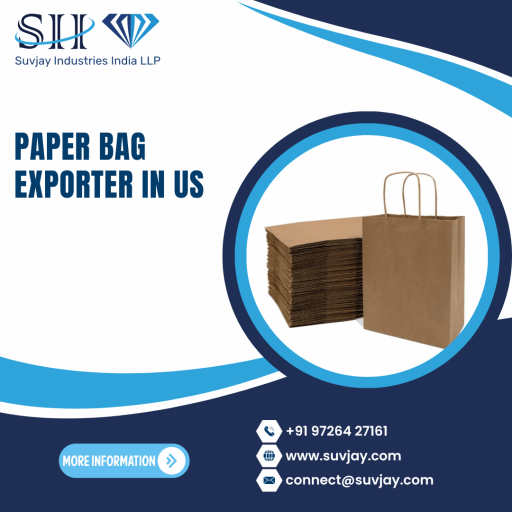 Paper Bag Exporter in US, Paper Bags Manufacturers and Suppliers in USA