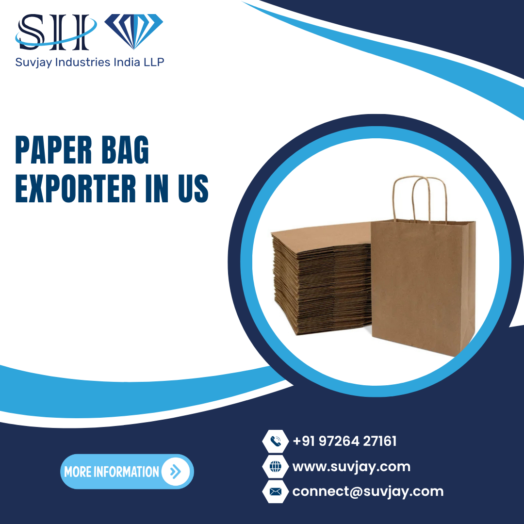 Paper Bag Exporter in US, Paper Bags Manufacturers and Suppliers in USA